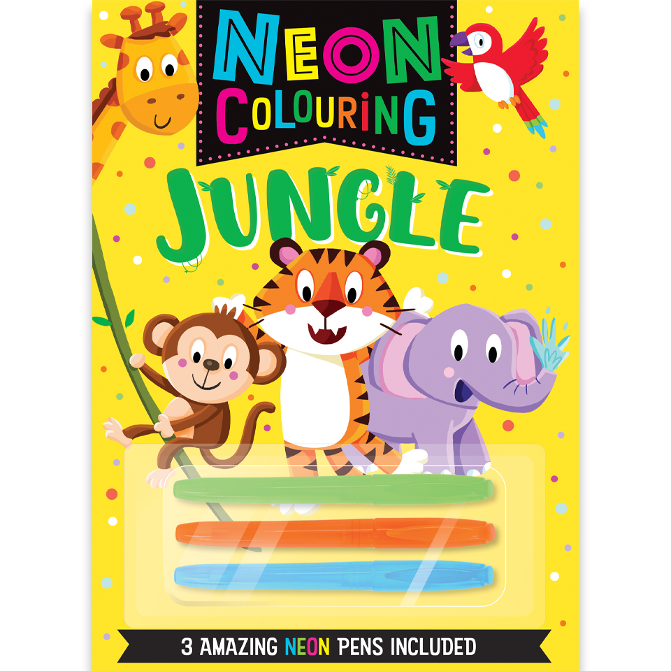 Neon Colouring Book: Jungle – CuriousUniverse